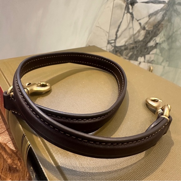 Coach | Bags | Coach Rogue 941 Leather Shoulder Strap Brown Brass ...